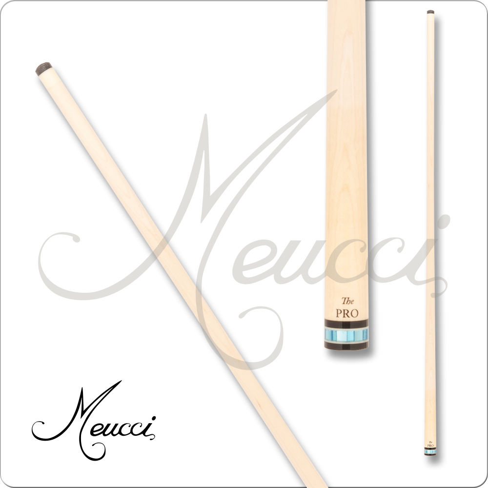 Meucci MEHP03 High Pro Cue Shaft - 29" Solid Maple with Blue Mirrors ...